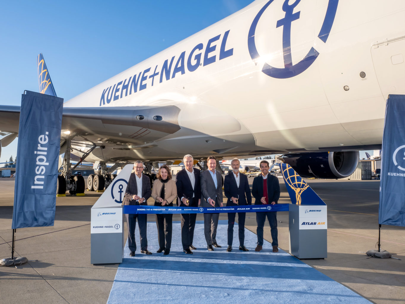 Atlas Celebrates Delivery of Boeing 747-8 Freighter for Kuehne+Nagel ...