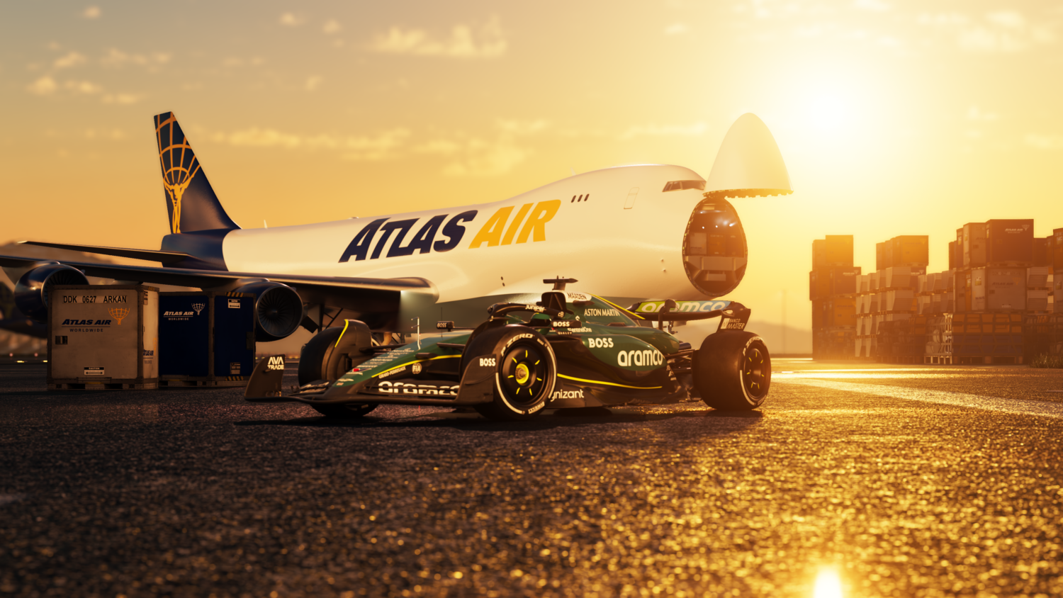 Aston Martin Aramco Takes Flight with Atlas Air Worldwide as Official ...