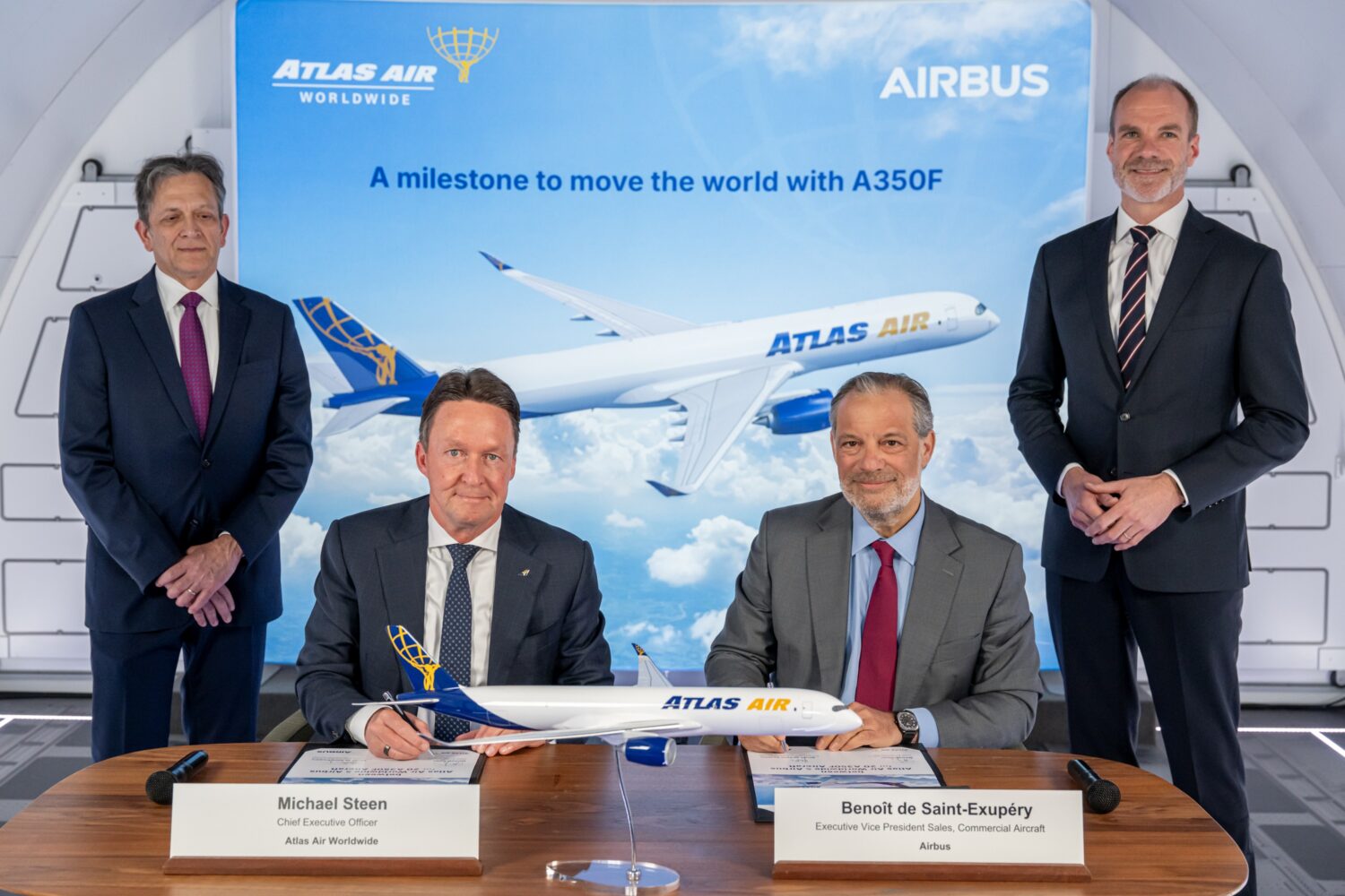 Atlas Air Worldwide Places Landmark Order for 20 Airbus A350F Aircraft ...